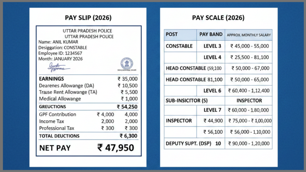 UPP Salary Slip 2026: Download UP Police Pay Slip, Pay Scale & Structure